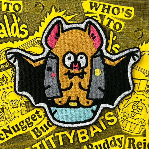 NUGGET BAT embroidered patch on Storenvy