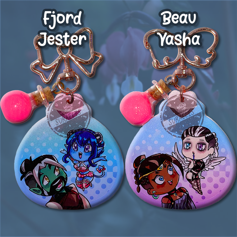 Critical Role Couple Love Potions Keychain on Storenvy