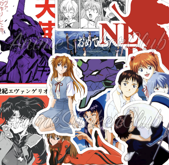 50 Evangelion Stickers - Variety Pack on Storenvy