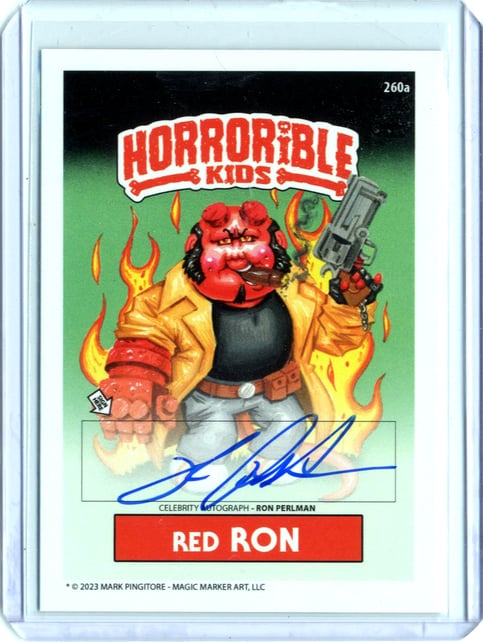 Red RON Horrorible Kids RON PERLMAN - CELEBRITY AUTO Card · Magic ...