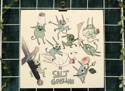 Salt Goblins Print · lilaeleaf · Online Store Powered by Storenvy