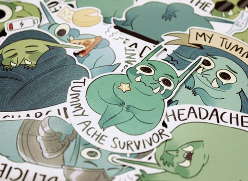 Suffering Goblins Stickers · lilaeleaf · Online Store Powered by Storenvy