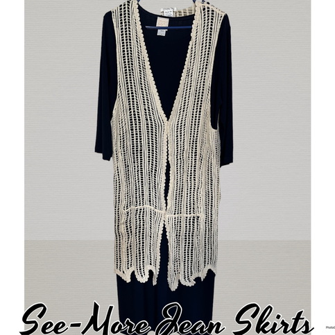 TOPS · See-More Jean Skirts · Online Store Powered by Storenvy
