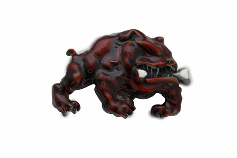 Men Women Gangster Hood Fashion Belt Buckle Brown Color Metal Bulldog ...