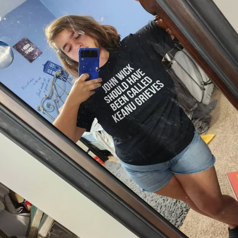John Wick should have been called Keanu Grieves Cursed T-Shirt In Black ...