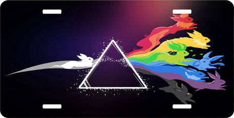 Pokemon Pink Floyd Eevee Vanity License Plate on Storenvy