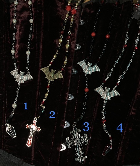 Vampire Bat Rosaries on Storenvy