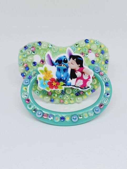 Lilo and Stitch Mint/Teal Adult Pacifier on Storenvy