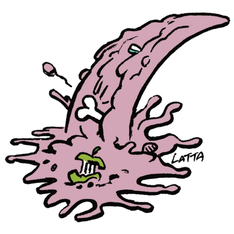 Purple Puke Sticker on Storenvy