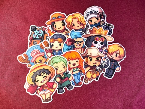 One Piece Chibi Stickers on Storenvy