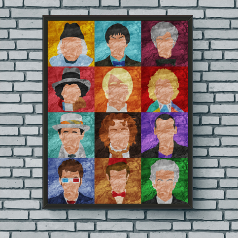 Collage Art Print - 12 Doctors on Storenvy
