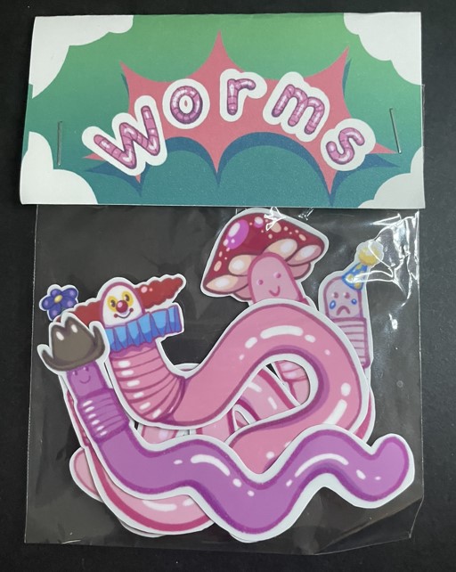 Worms Sticker Pack on Storenvy
