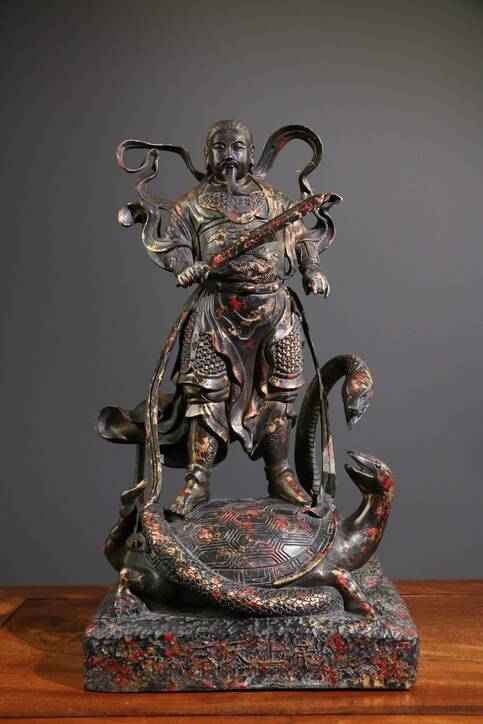 Chinese antique pure hand-made exquisite rare pure copper mud gold ...