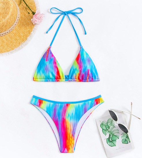 Two-pieces Sexy Colorful Bikini Set on Storenvy