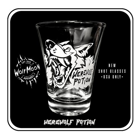 Werewolf Potion Shot Glass · Wolf Moon Apparel · Online Store Powered ...