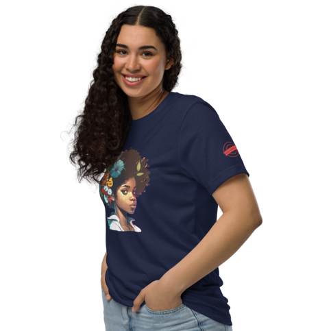 Afro Bloom Unisex staple eco t-shirt on Storenvy