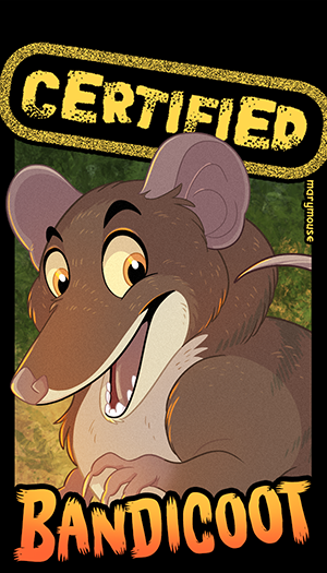 Certified Bandicoot · Mary Mouse's Stash · Online Store Powered by Storenvy