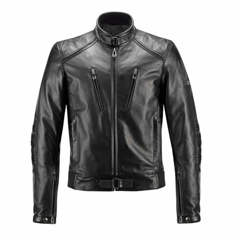 Men’s Black Motorcycle Jacket by Marco Polo – Stylish and Durable Biker ...