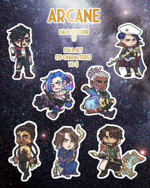 Arcane Sticker Set on Storenvy