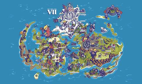 FF World Map Playmats · ByronB Art · Online Store Powered by Storenvy