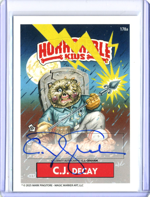 Horrorible Kids C.J. GRAHAM - CELEBRITY AUTO Card · Magic Marker Art ...