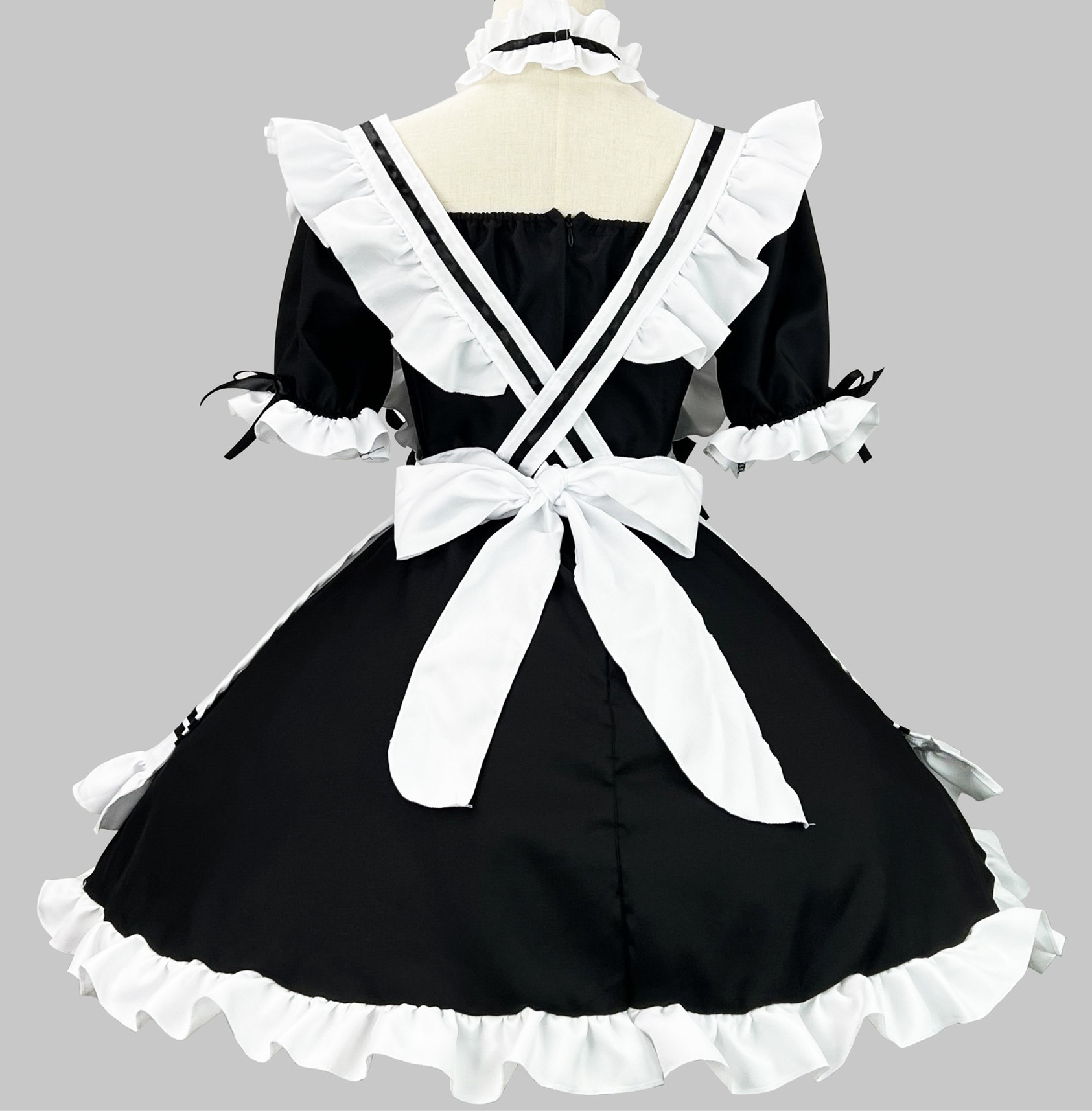 Halloween Maid Cosplay Costume Dresses for School Girls Cute French ...