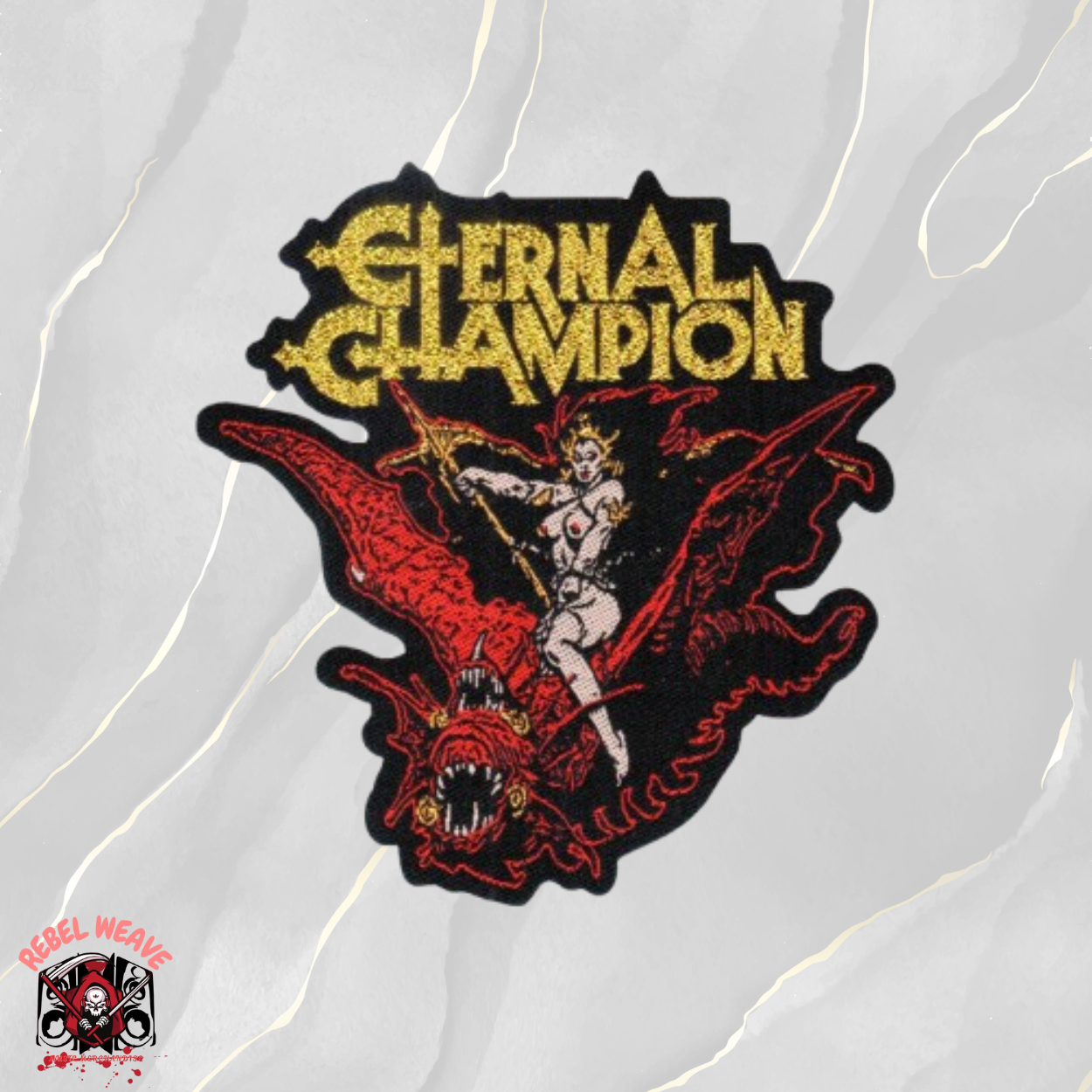 ETERNAL CHAMPION Lasercut Woven Patches on Storenvy