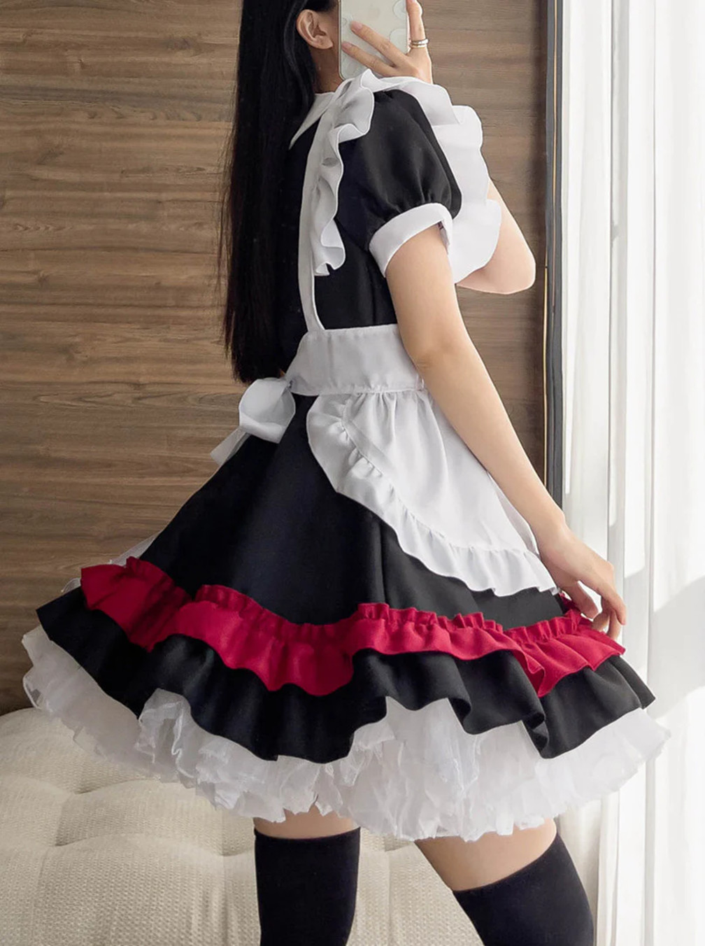 Halloween Maid Cosplay Costume Dresses for School Girls Cute French ...
