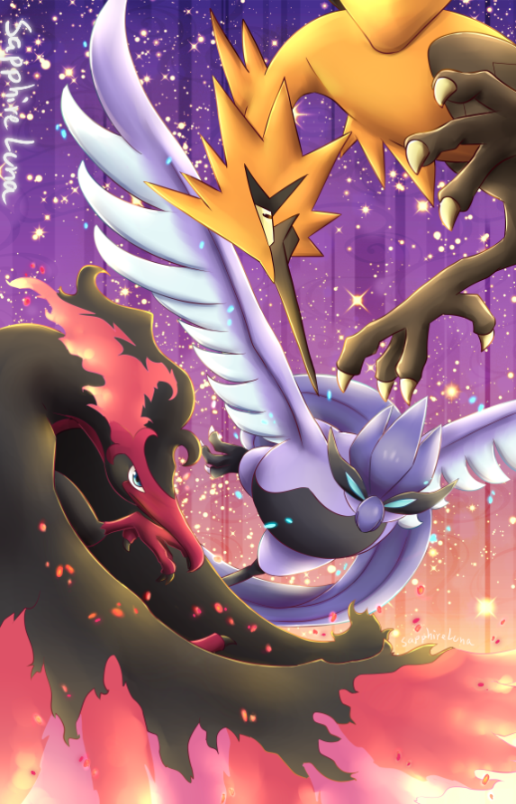 Galar Legendary Birds Print on Storenvy