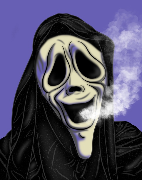 Smoking Ghost Print on Storenvy
