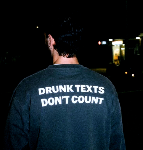Free Shipping-DRUNK TEXTS DON'T COUNT TEE on Storenvy