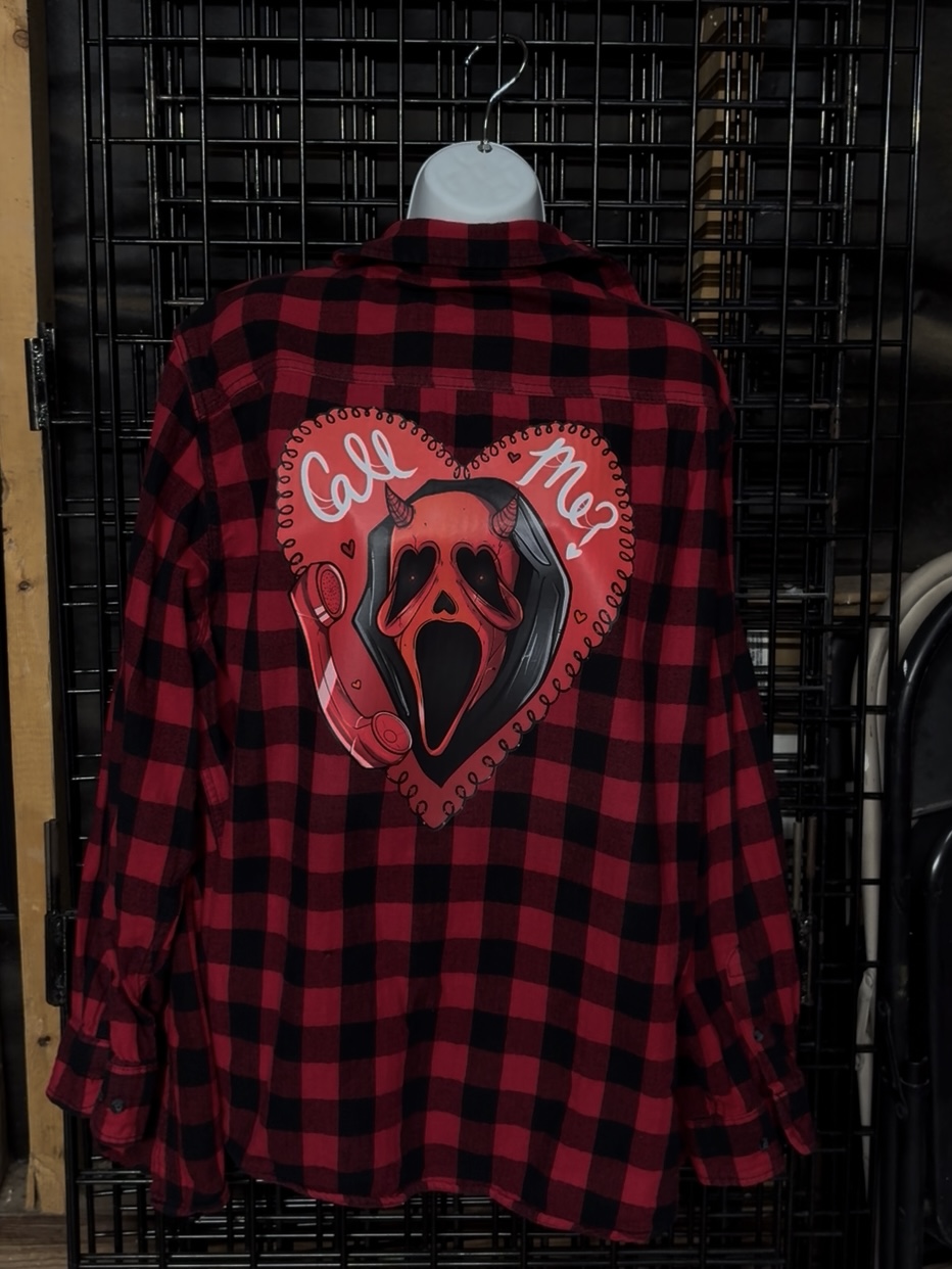 Call Me Ghostface Flannel 3X · FLESHWADCO · Online Store Powered by ...
