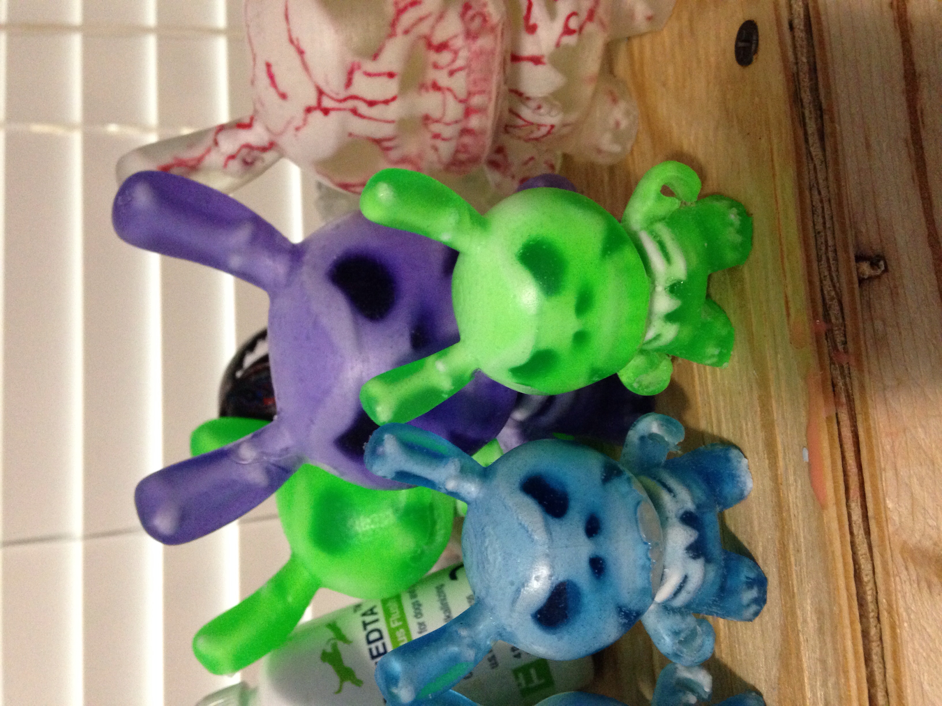 3 inch Custom clear Resin Bones Dunny on Storenvy