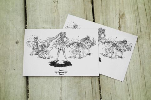 Battle Scared Scouts - Postcard on Storenvy