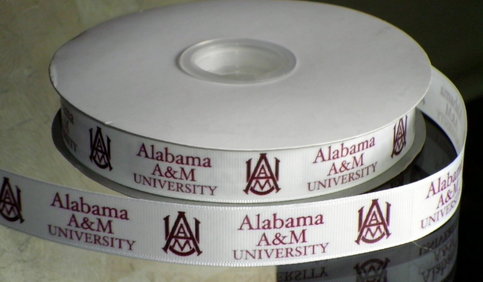 7/8" Alabama A&M University Inspired Custom Printed Grosgrain Ribbon ...