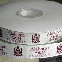 7/8" Alabama A&M University Inspired Custom Printed Grosgrain Ribbon ...