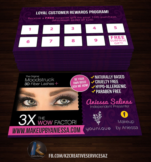 Younique Business Cards - 1 · KZ Creative Services · Online Store ...