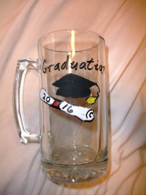 Hand Painted & Personalized Graduation Glass on Storenvy