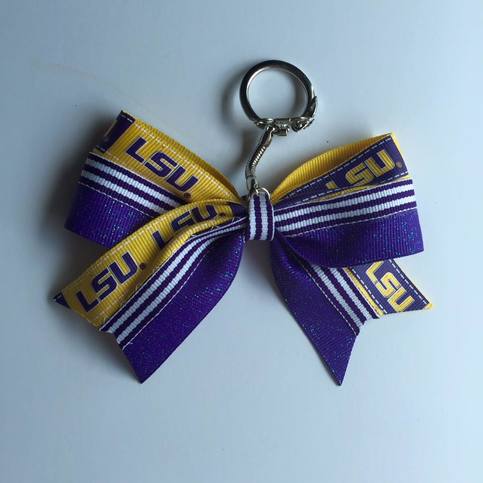 LSU with Purple Glitter and Stripes on Storenvy