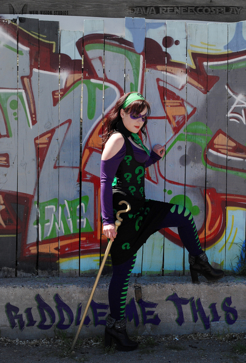 Female Riddler Graffiti Cosplay 11x17 Print on Storenvy