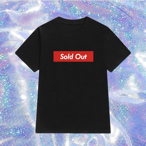 SOLD OUT NOT SOLD OUT TEE ( BLACK ) on Storenvy