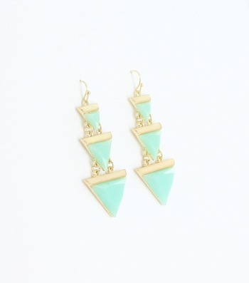 Triangle Pyramid Drop in aqua on Storenvy