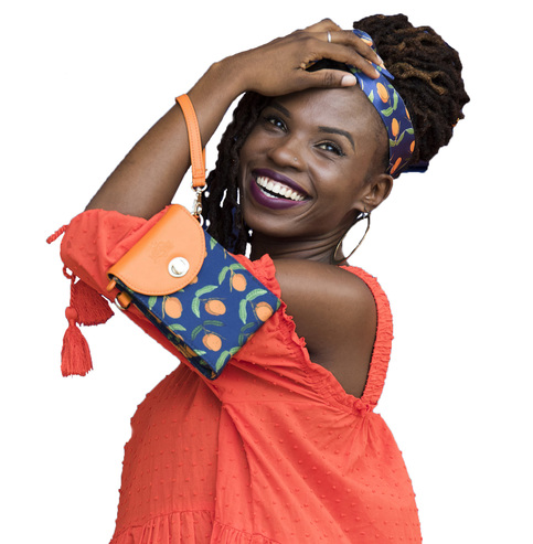 'Midnight Mango' Convertible Crossbody/ Wristlet Bag on Storenvy