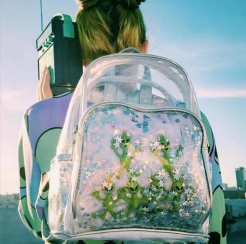 Alien Hologram Transparent Backpack on Storenvy