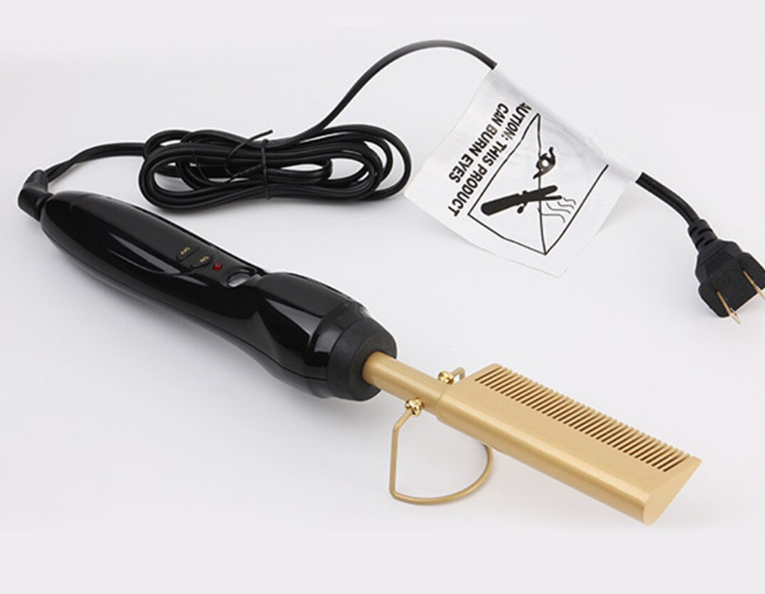 Electric Comb Straightener High Heat Press Comb Hot Straightening ...