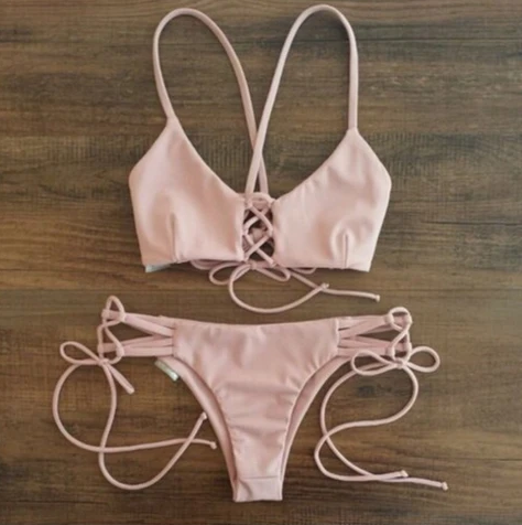 Pink Sexy Bikinis Set Swimsuit on Storenvy