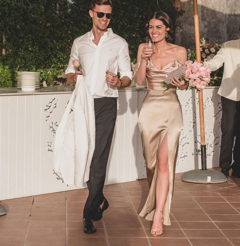 Off the Shoulder Slit Side Prom Dresses · dressydances · Online Store ...