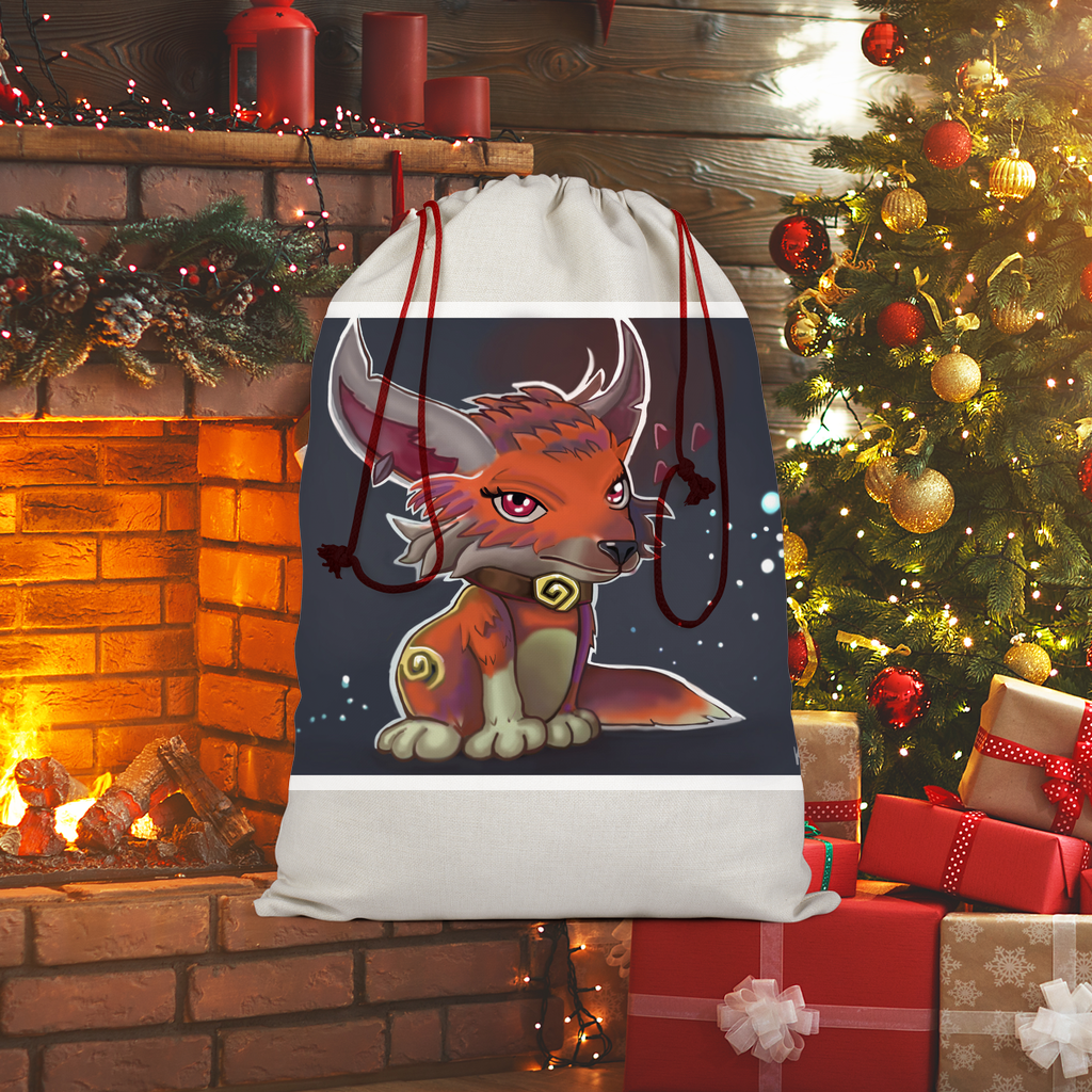 Foxxy Sublimation Linen Drawstring Sack on Storenvy