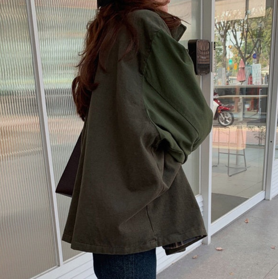 Free Shipping-VINTAGE CORDUROY-TRIMMED COTTON TWILL JACKET on Storenvy